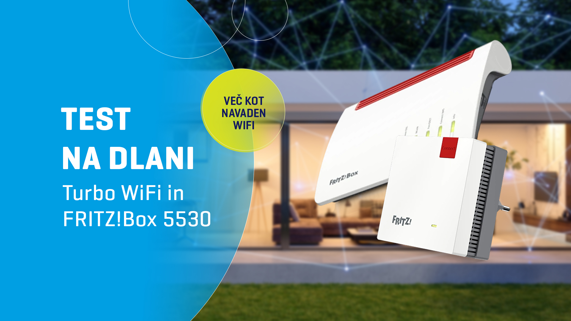 Test na dlani: Turbo WiFi in FRITZ!Box 5530 - Telekom Slovenije