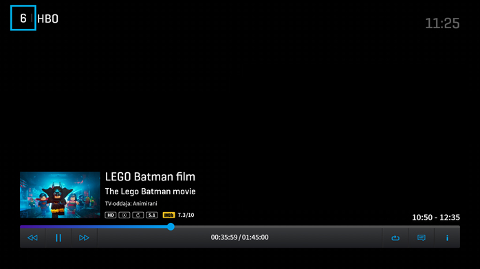 Številka programa na NEO Smartboxu - Telekom Slovenije