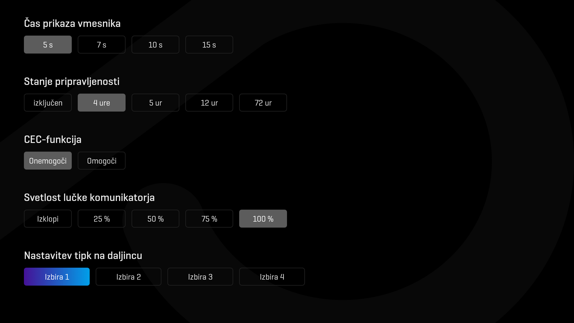 Nastavitve vmesnika NEO - Telekom Slovenije